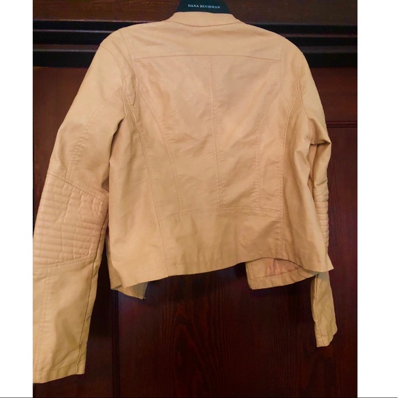 ross | Jackets & Coats | Peach Faux Leather Jacket | Poshmark